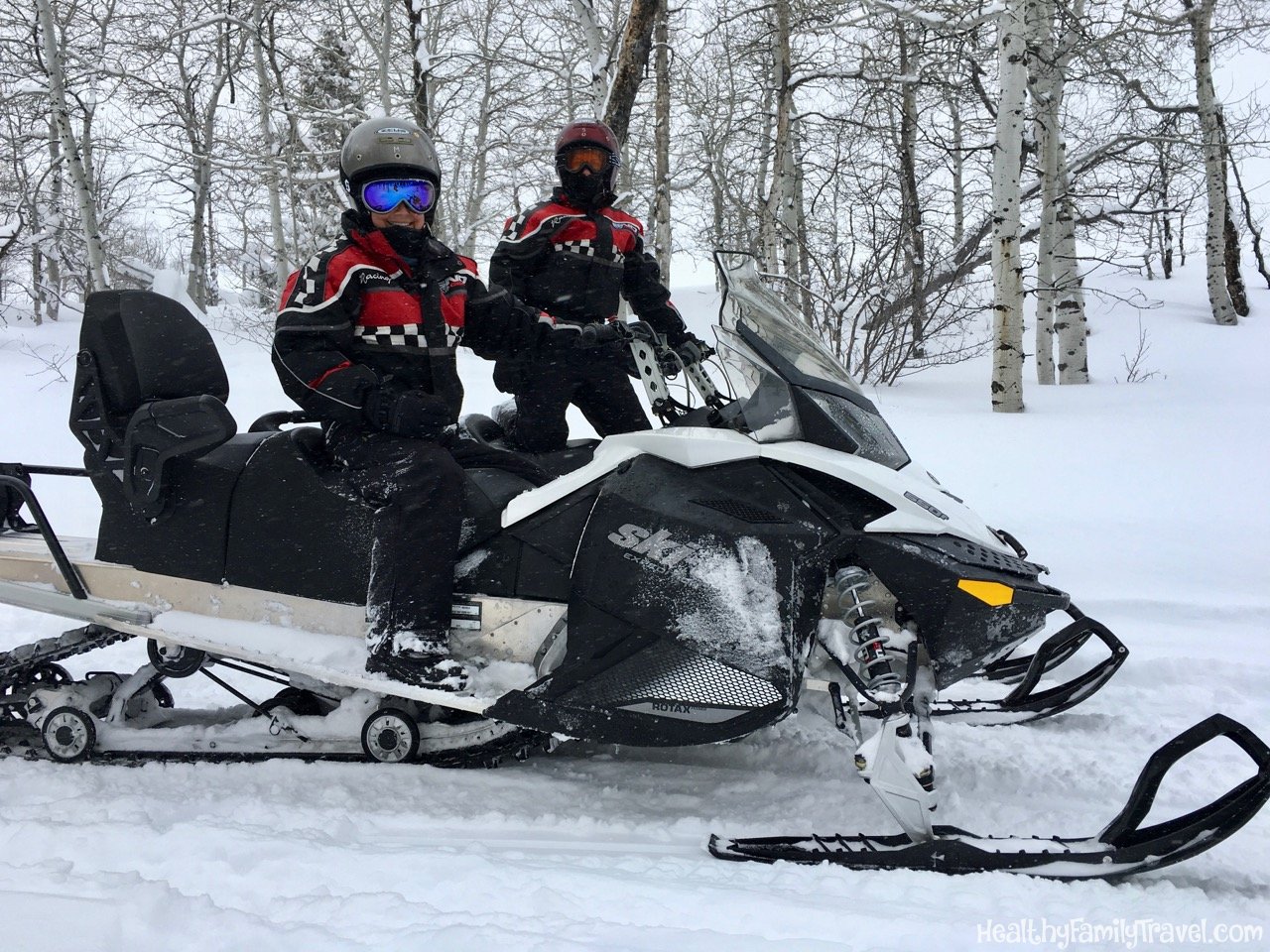 Snowmobiling in Park City, Utah | Healthy Family Travel